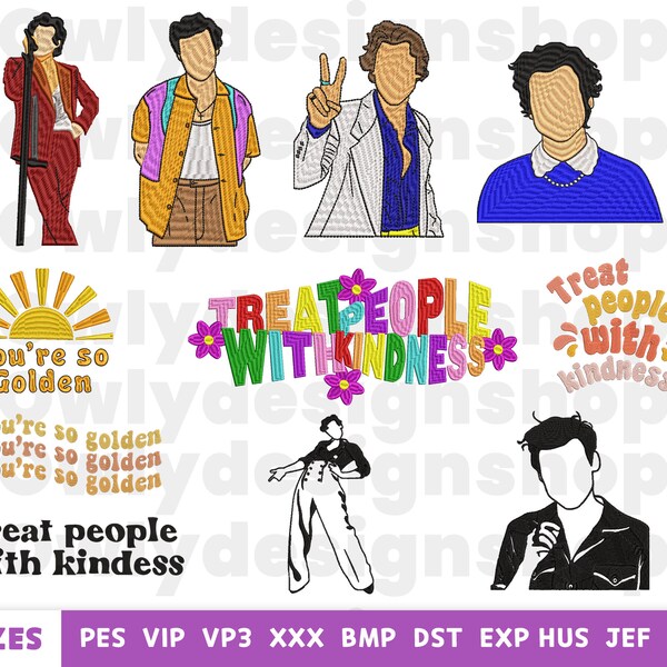 Harry Styles Embroidery - Etsy