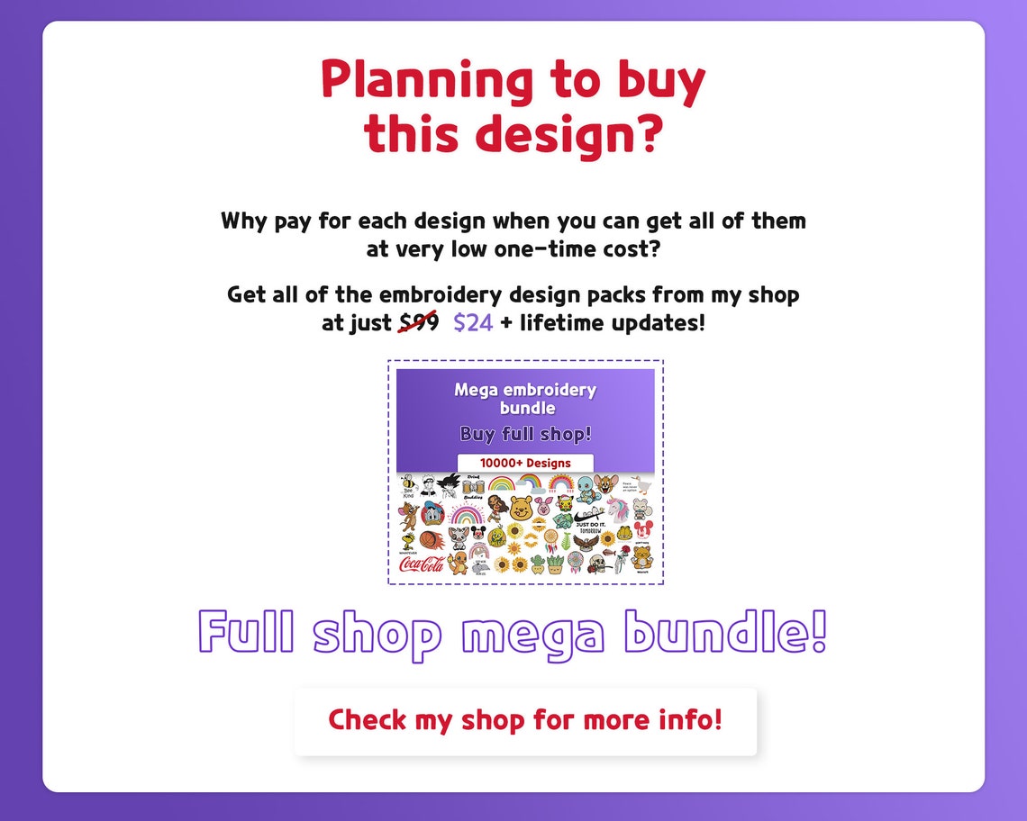 Blue Cute Cartoon Embroidery Design Machine Embroidery - Etsy