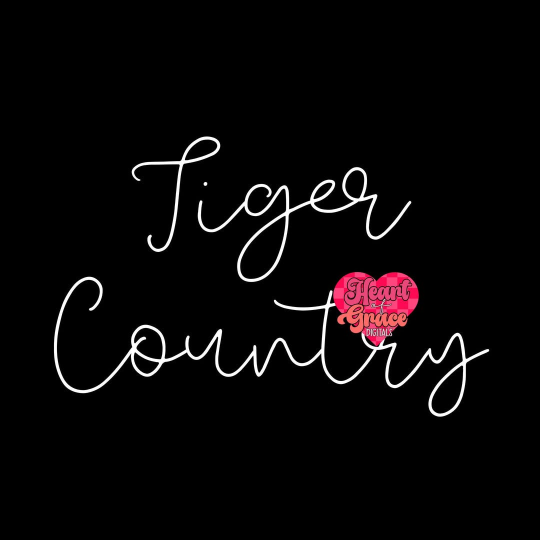 Tiger Country PNG, School Spirit Digital, Preppy Png, Dainty Png ...