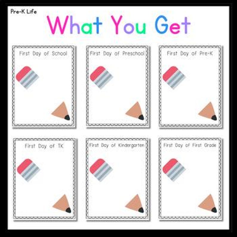 Back to School Handprint Art Pencil Craft First Day of School Activity ...