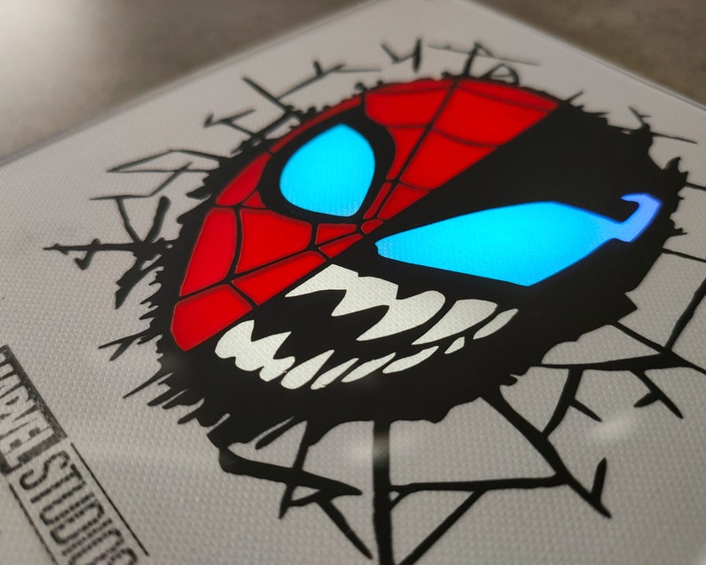 Venom Neon Sign Led Lights Desk Decor. Venom & Spiderman Sign - Etsy