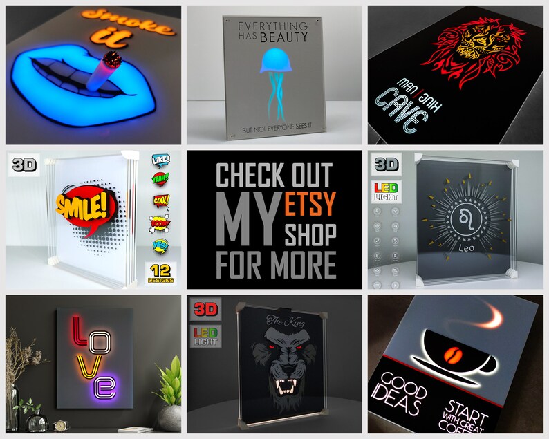 3D Retro Pop Art Sign Unique Freestanding Desk Modern Pop Art - Etsy