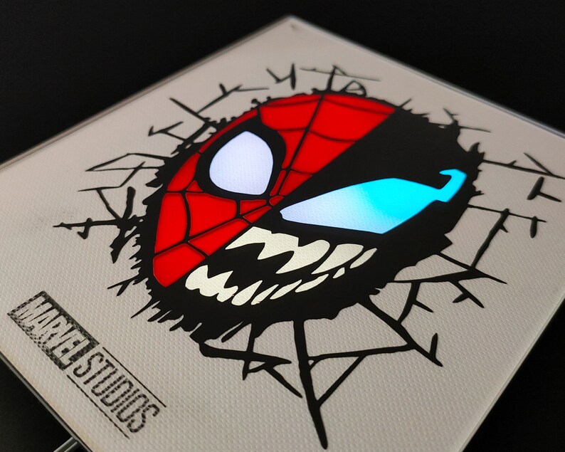Venom Neon Sign Led Lights Desk Decor. Venom & Spiderman Sign - Etsy