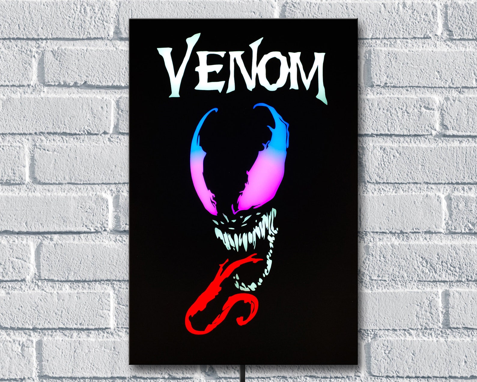 Venom Neon Sign Art Coolest Venom Gifts for Birthday. Unique | Etsy ...