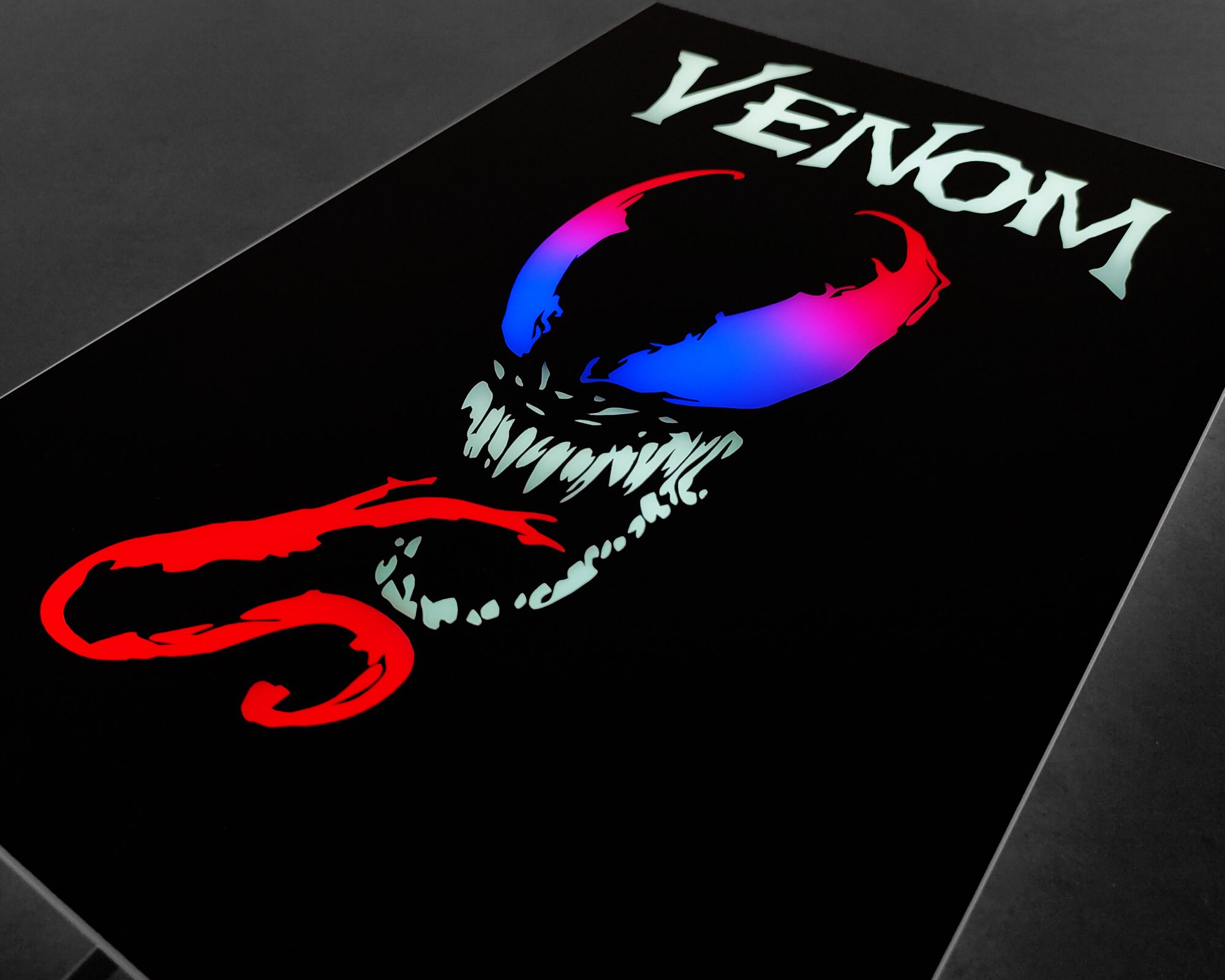 Venom Neon Sign Art Coolest Venom Gifts for Birthday. Unique - Etsy ...