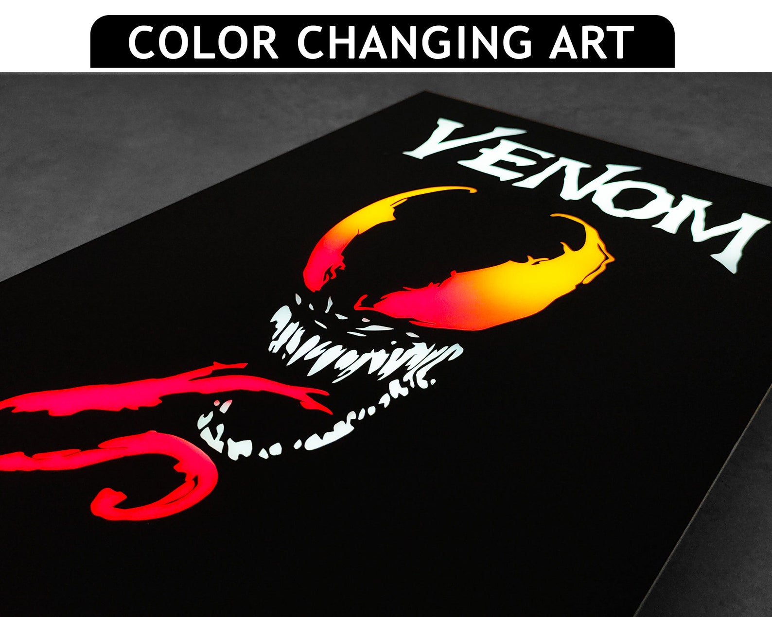 Venom Neon Sign Art Coolest Venom Gifts for Birthday. Unique - Etsy UK