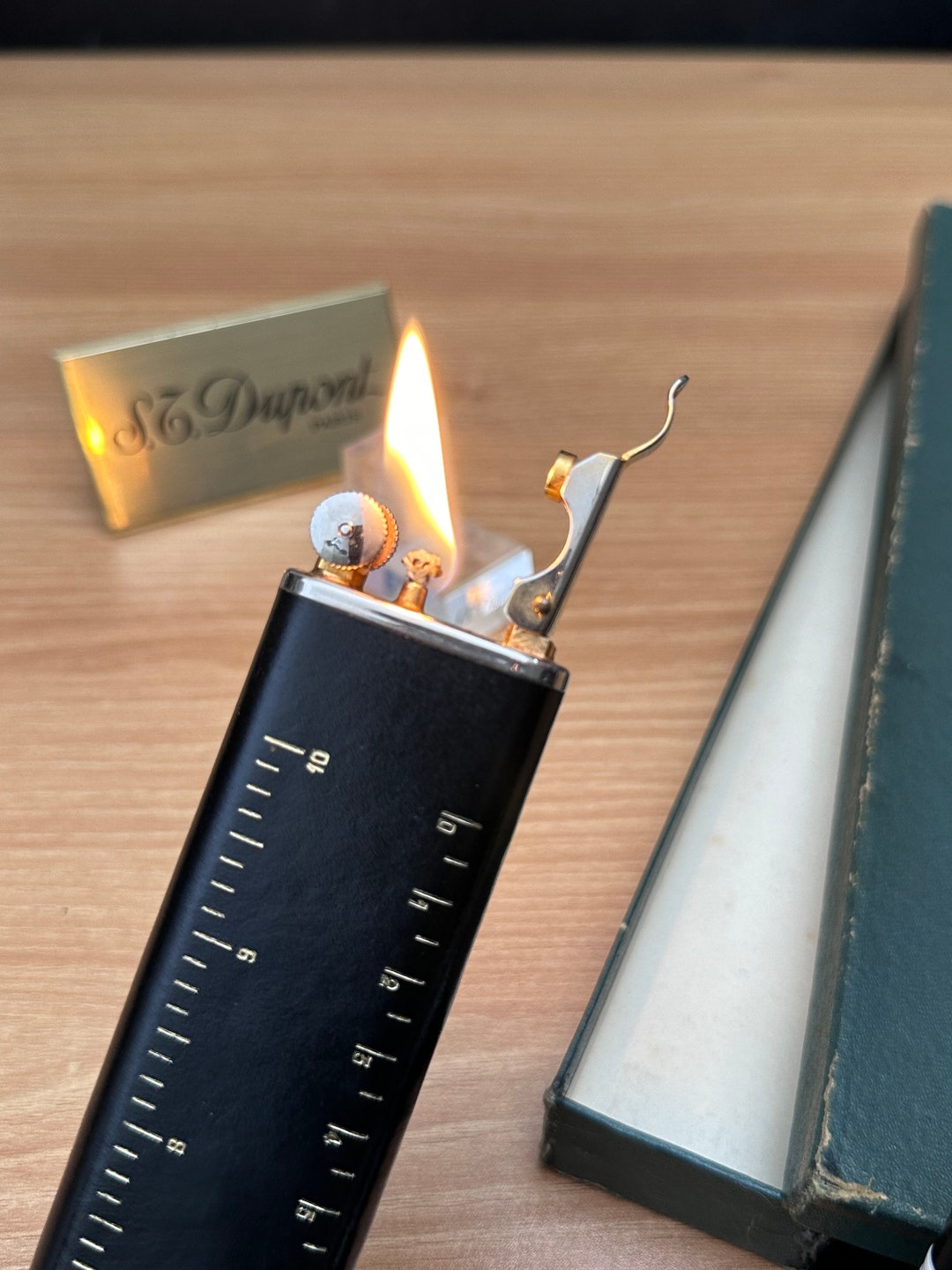 1940 French Tabel Lighter 25cm Benzine Fluid Lighter Ruller \ New Never ...