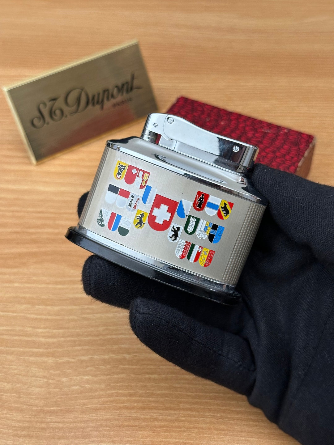 Vintage 1970 Fluid Benzine Table Lighter Never Used in Good - Etsy