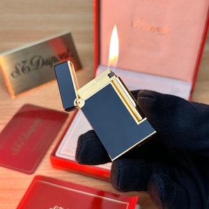 Vintage 1980 St Dupont 24k Gold Finish Natural Lacquer All Over LD ...