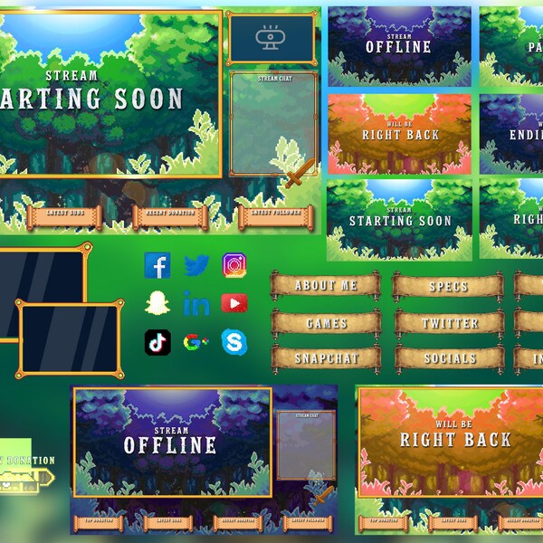 Rpg Twitch Overlay - Etsy