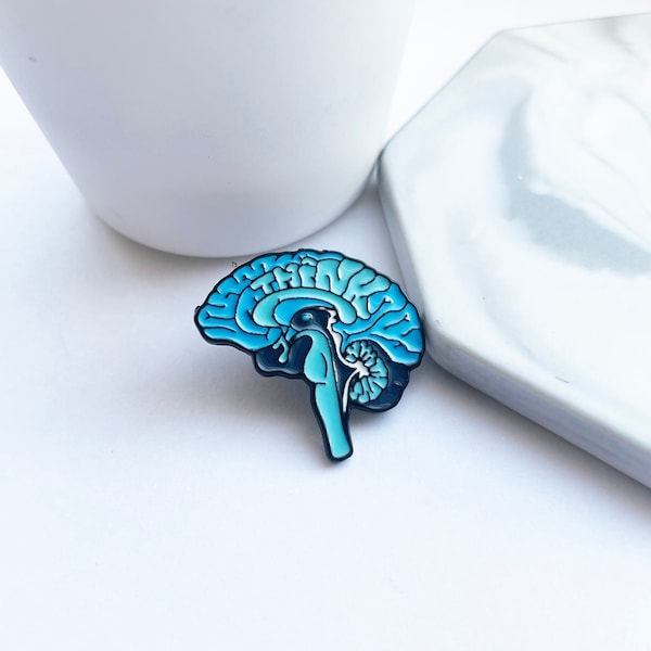 Brain Pin - Etsy