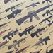 Assault Rifles Poster Guns Wall Prints Gifts for Gun Lover Rifles ...