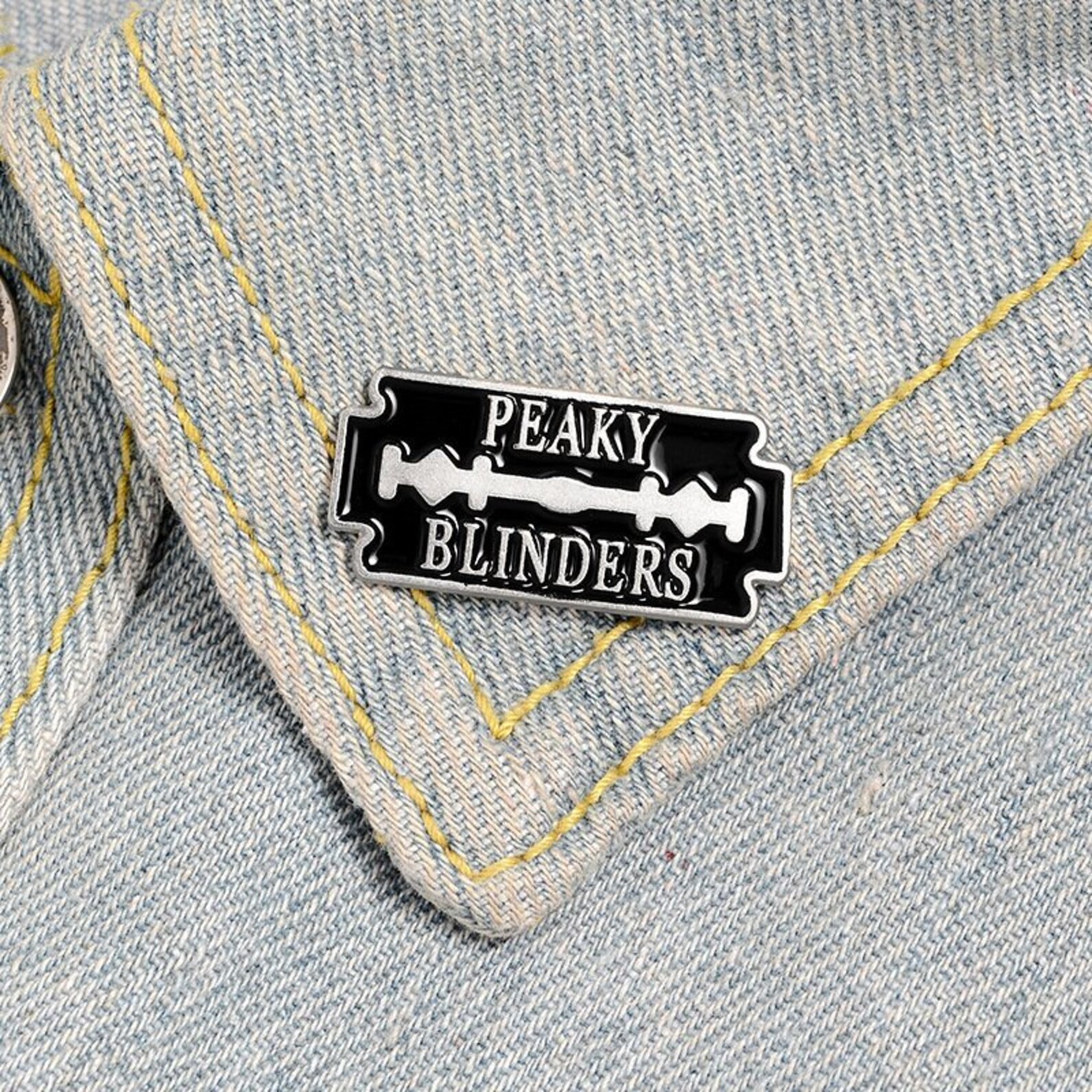 Peaky Blinders Pin Razor Blade Pin Enamel Pin Tommy Shelby Brothers Pin ...