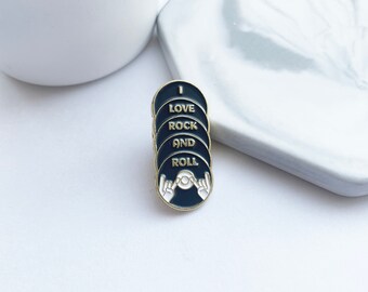 Rock N Roll Badge - Etsy
