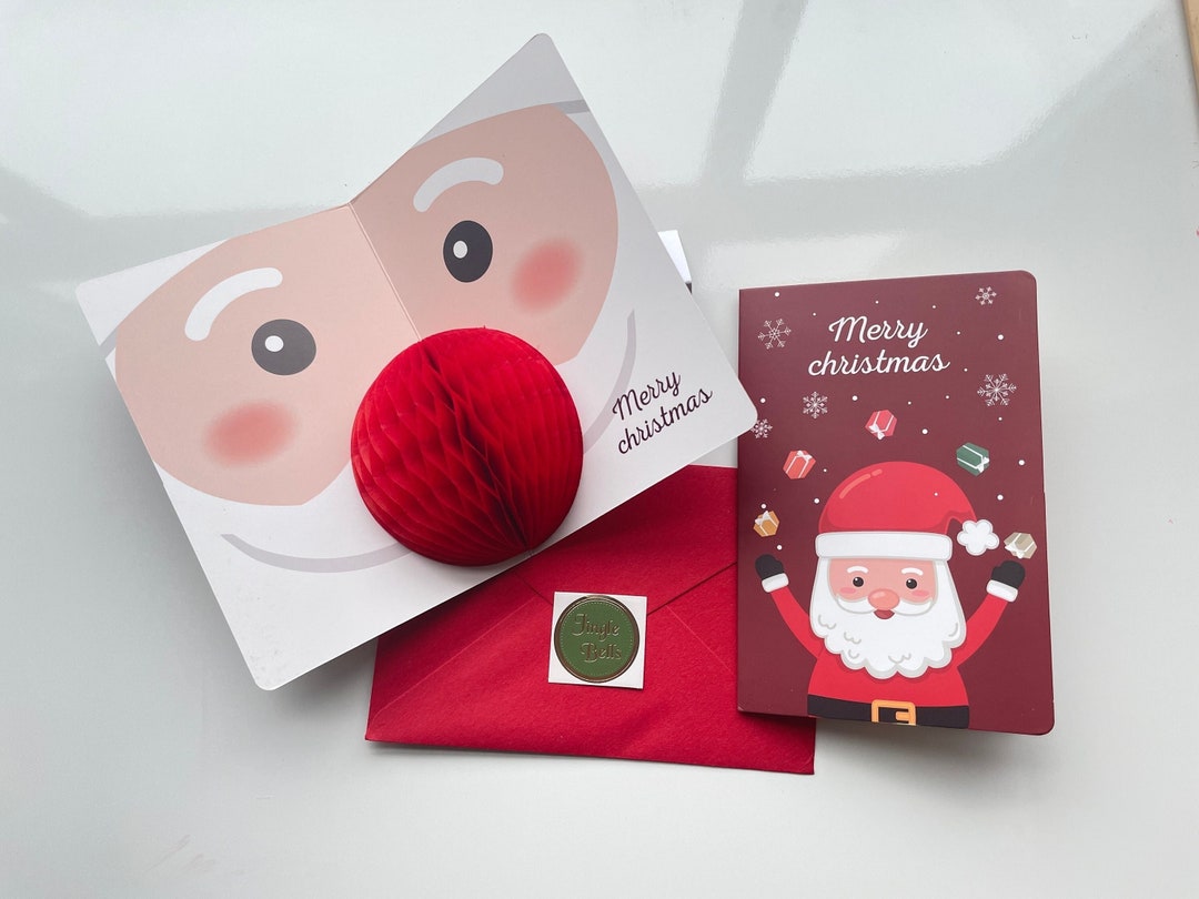 Santa Claus Card Santa Pop up Card Pop up Christmas Card - Etsy