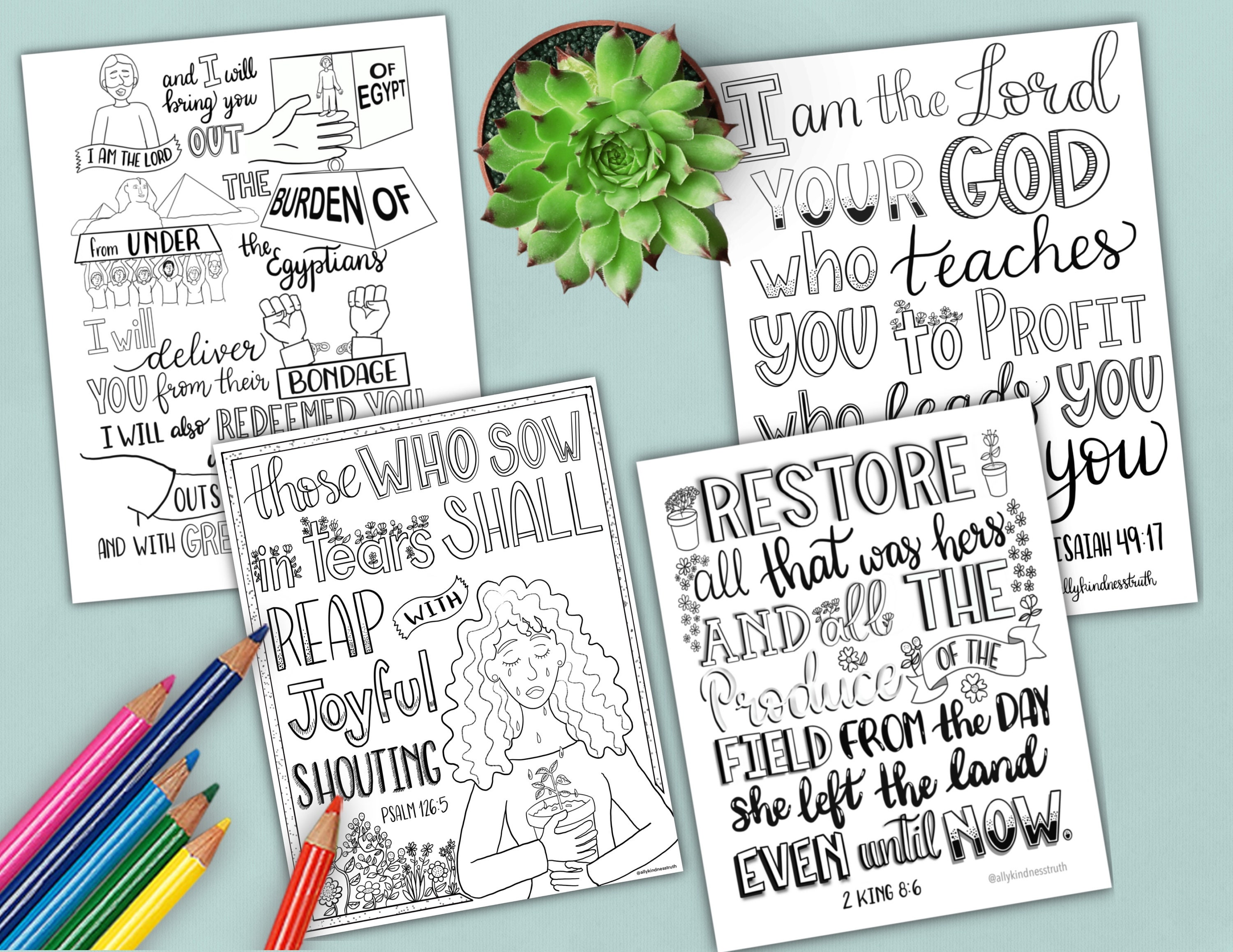 Bible Verse Coloring Pages | Printable Coloring Page | Christian Kids ...