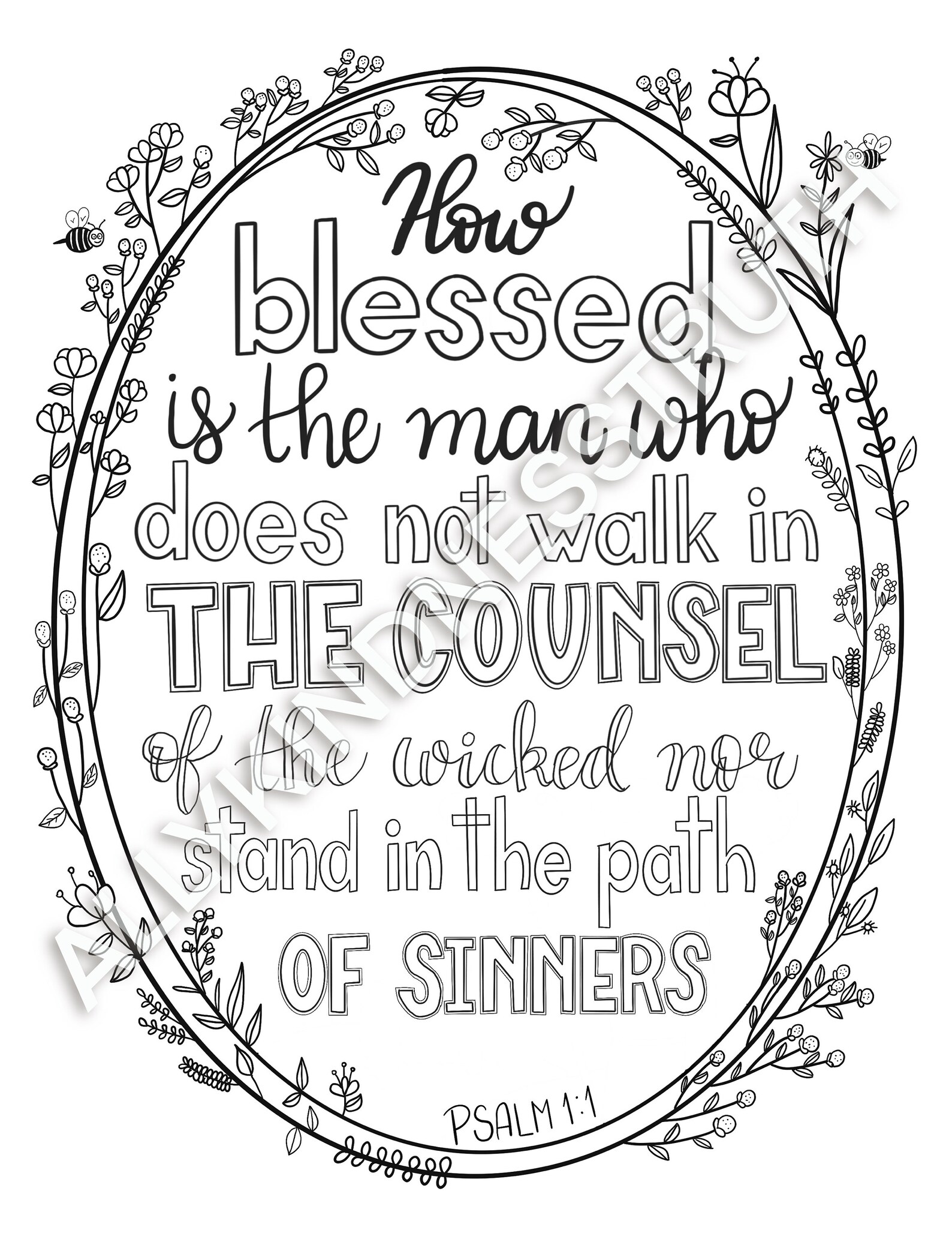 Bible Verse Coloring Pages and Full Color Illustrations | Bible Verse ...