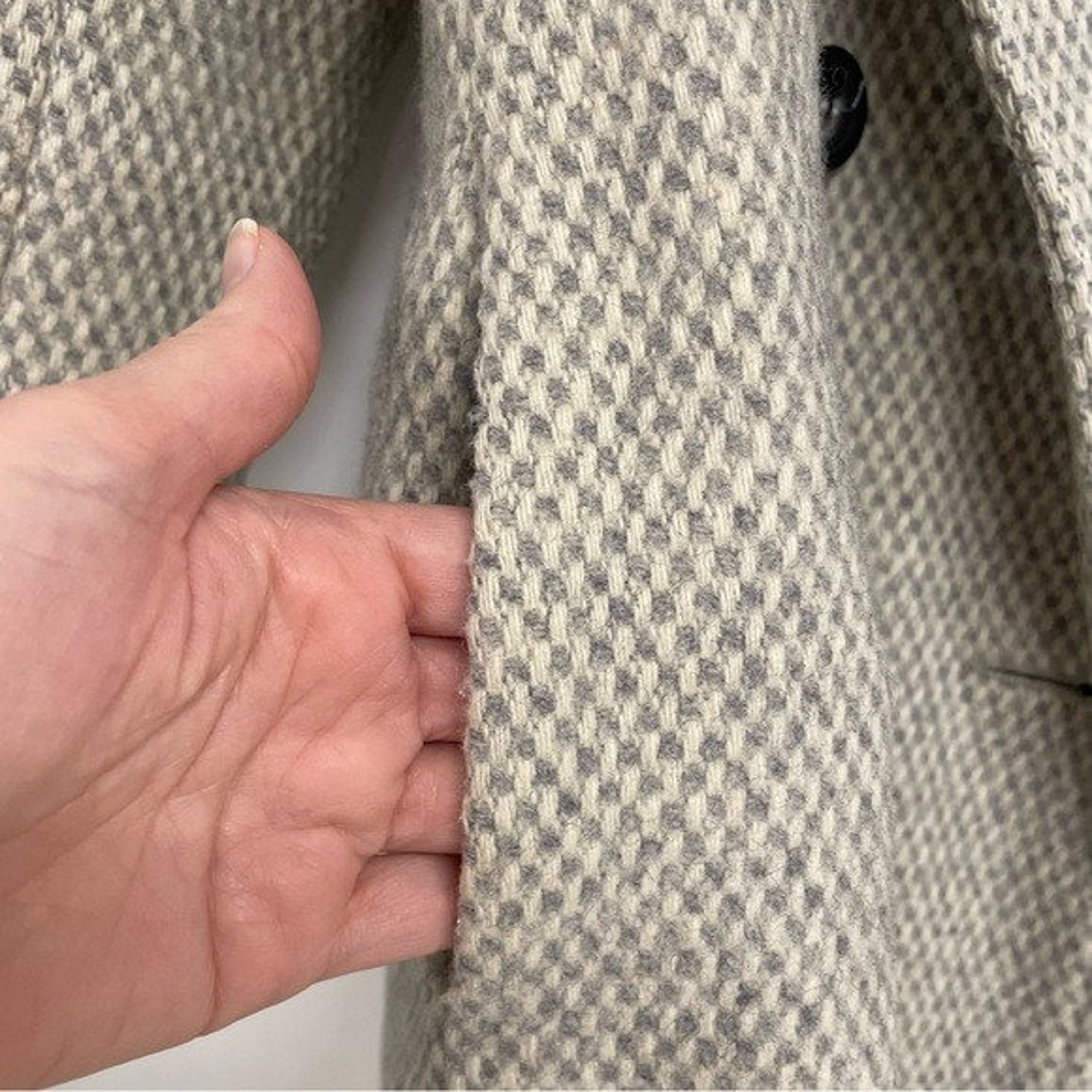 Vintage Ms Freddie Grey Wool Pea Coat S - Etsy