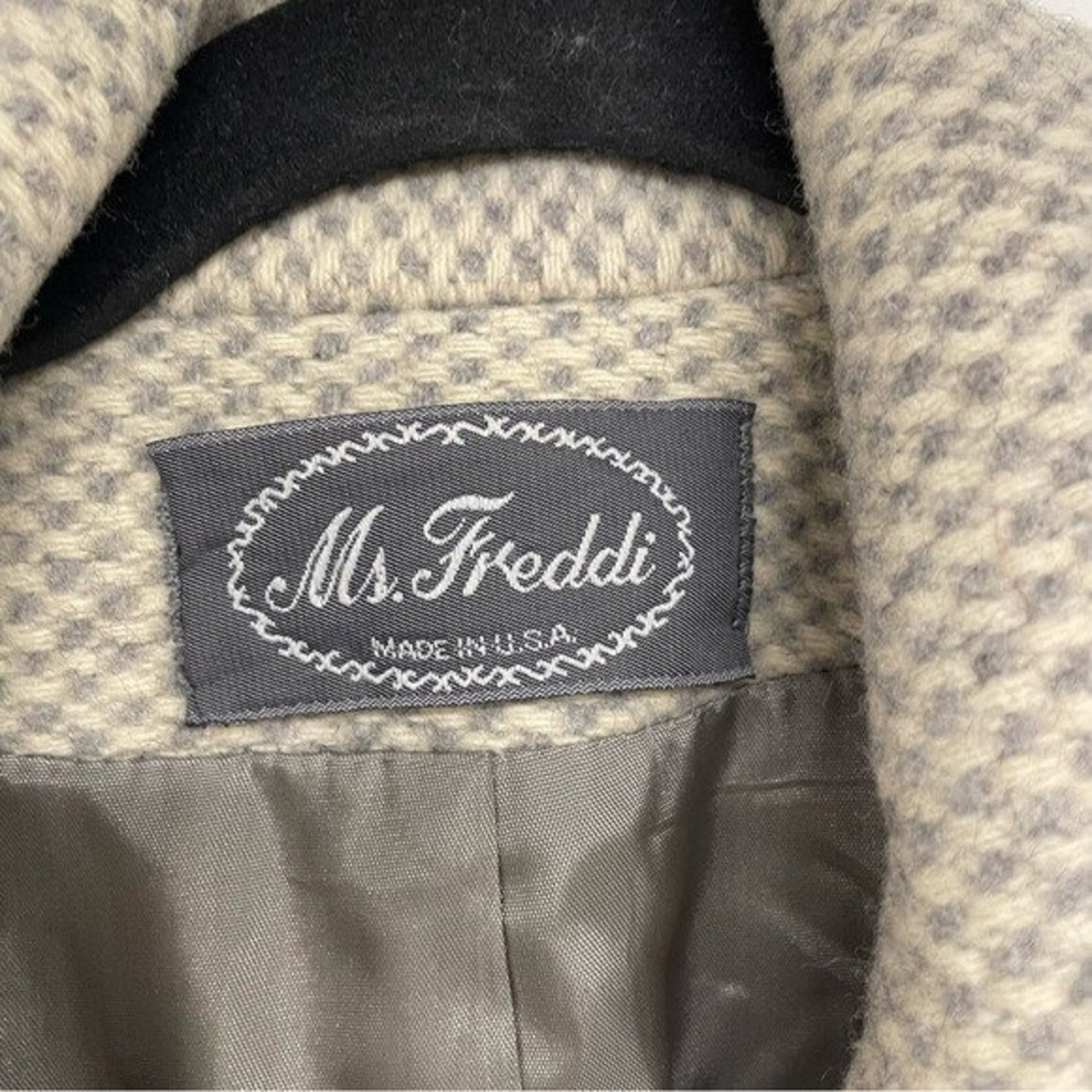 Vintage Ms Freddie Grey Wool Pea Coat S - Etsy