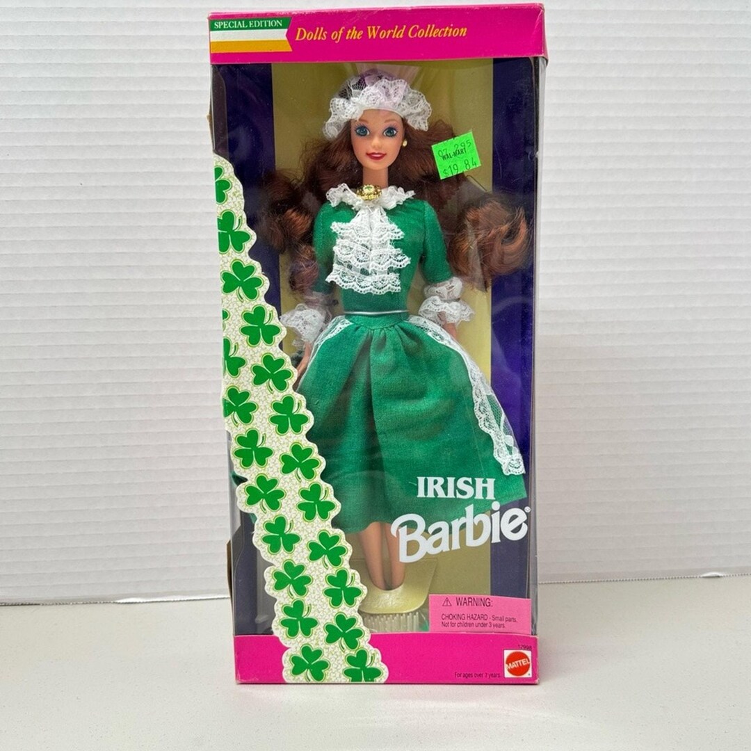 Barbie Irish Vintage Dolls of the World NIB Green Collectible - Etsy