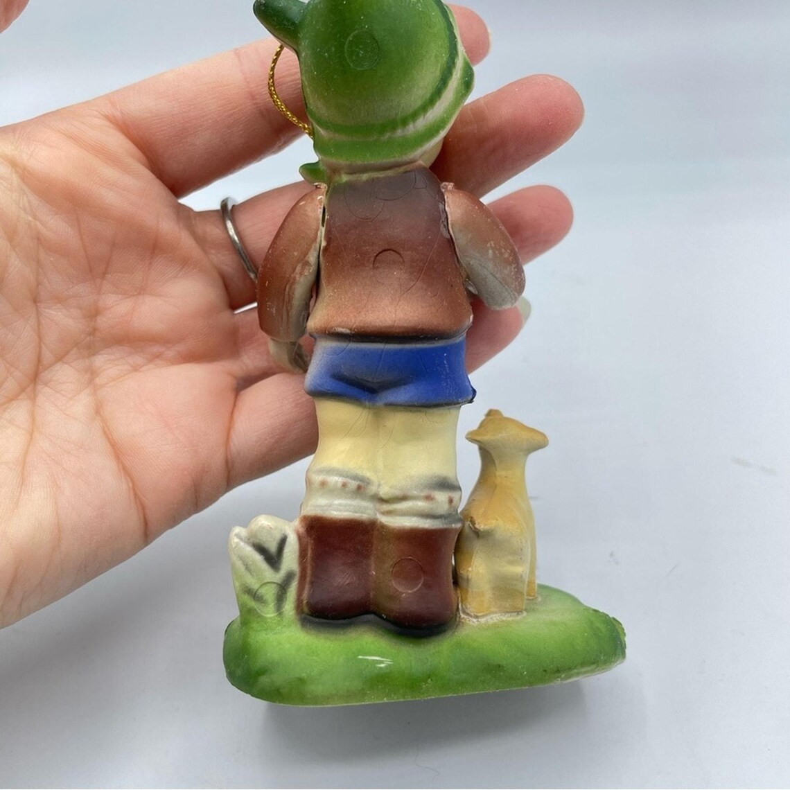 Vintage Plastic Boy With Bugle Hummel Style Figurine Home Decor Shelf ...