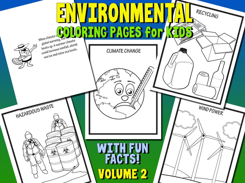 Environmental Printable Coloring Pages for Kids, Environmental Art ...