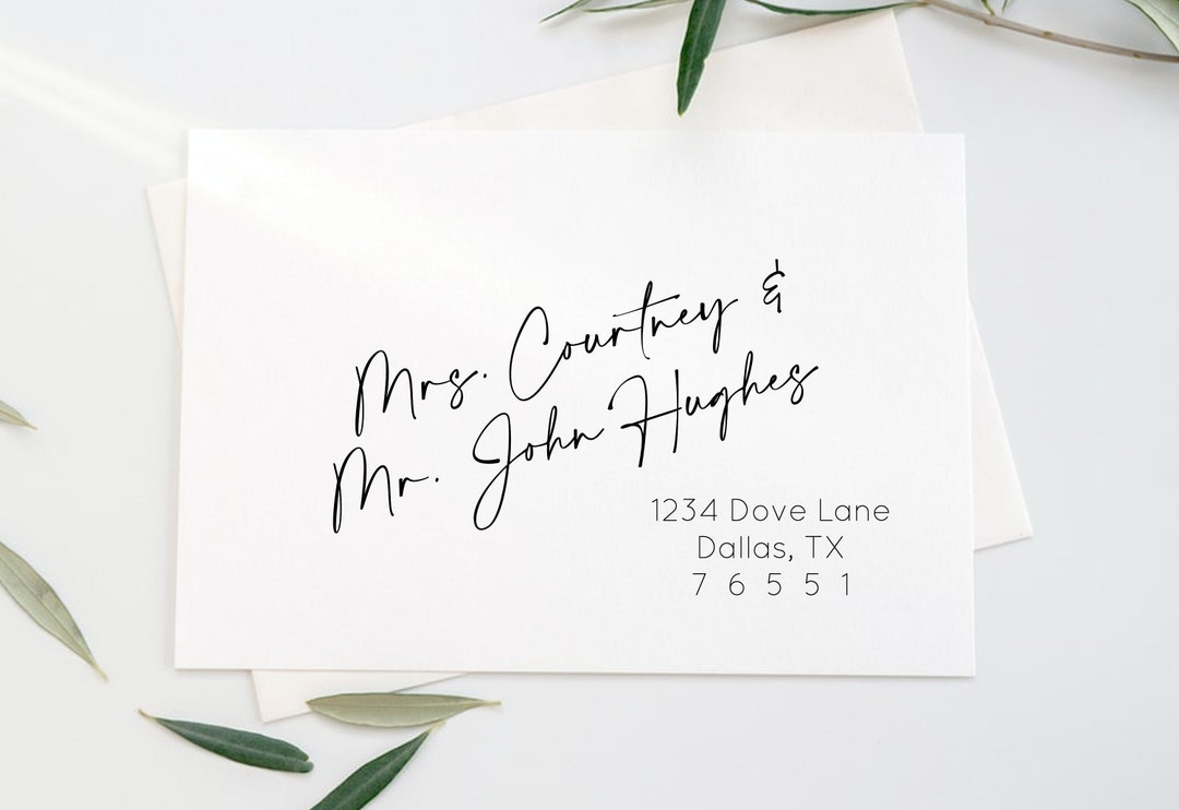 Bulk Custom Envelope Return Address on Back | Wedding Envelope ...