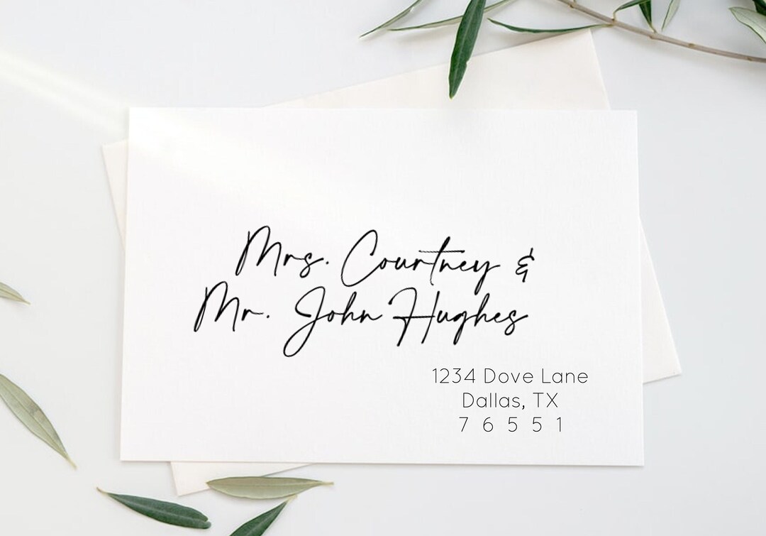 Bulk Custom Envelope Return Address on Back | Wedding Envelope ...