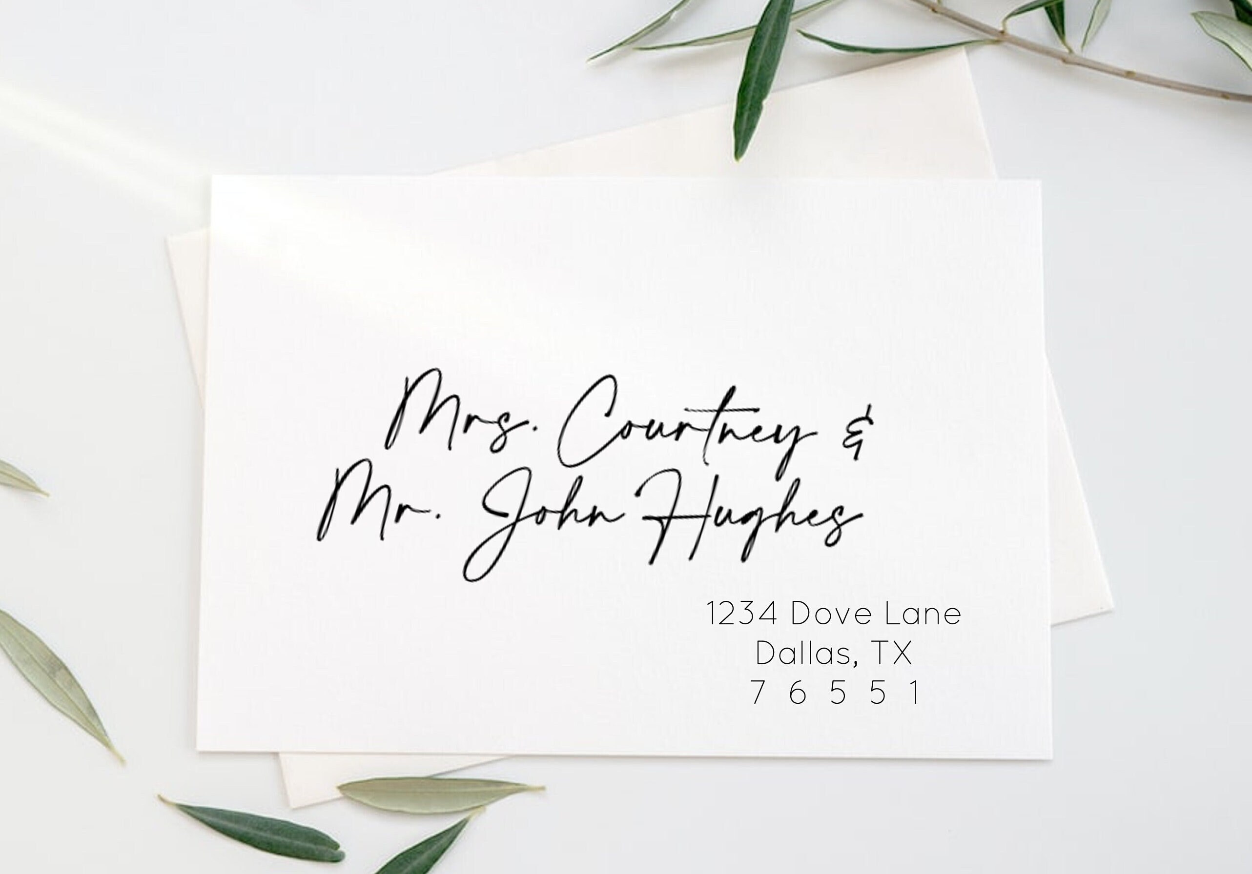 Bulk Custom Envelope Return Address on Back Wedding Envelope Addressing ...