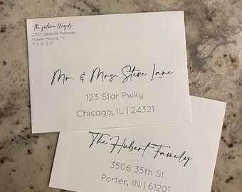 Envelope Mail Merge - Etsy