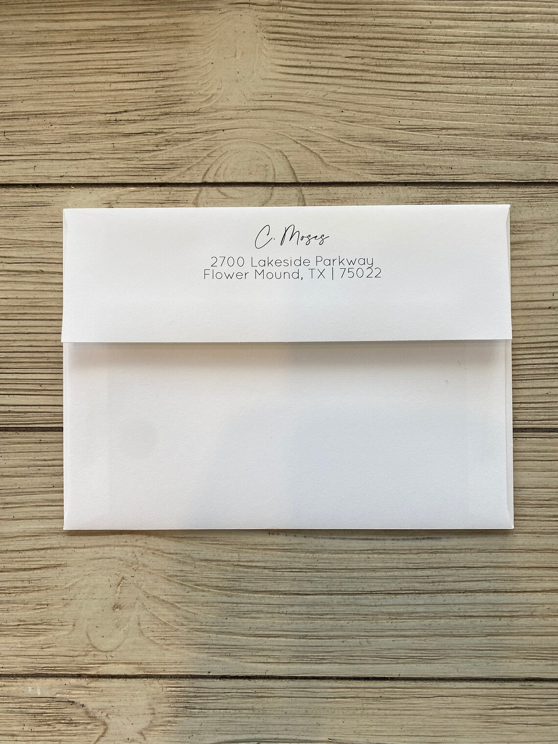 Bulk Custom Envelope Return Address on Back Wedding Envelope Addressing ...