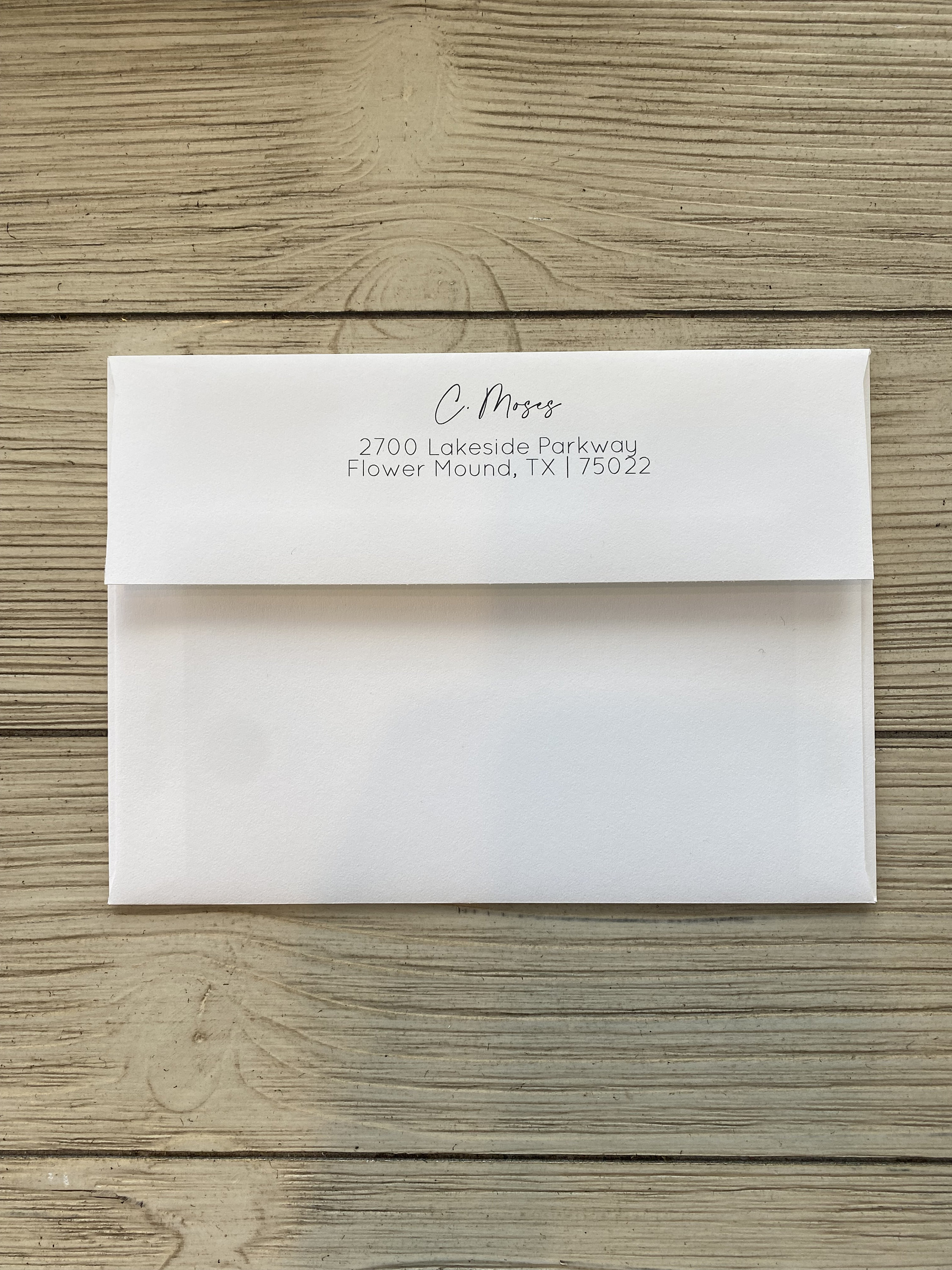 Bulk Custom Envelope Return Address on Back | Wedding Envelope ...