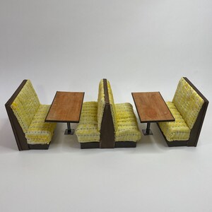 Miniature Diner Booth Diner Booth Replica Diner Booth Diorama Scale ...