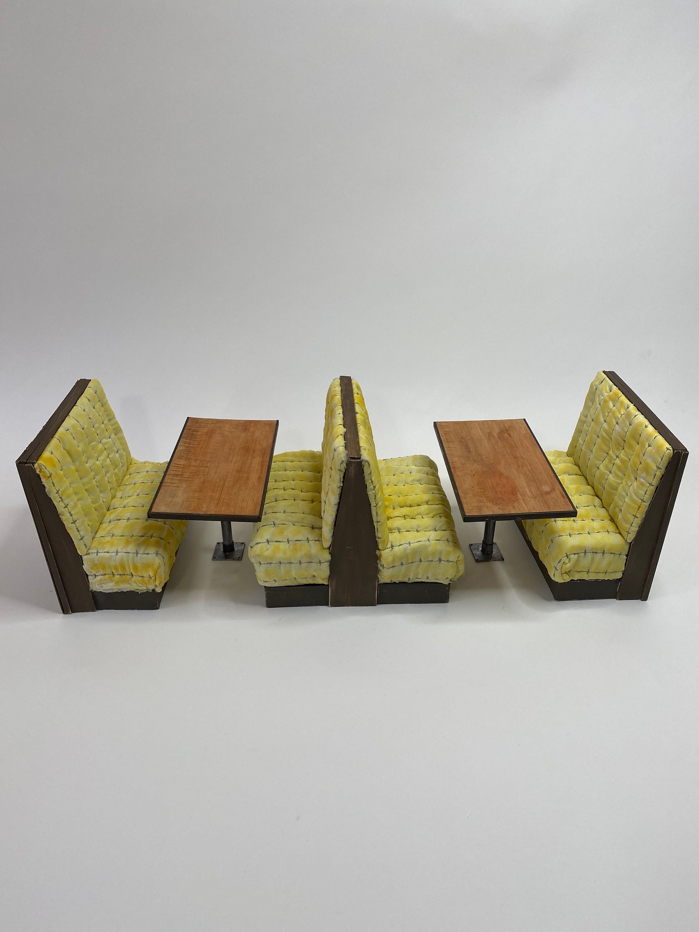 Miniature Diner Booth Diner Booth Replica Diner Booth Diorama Scale ...