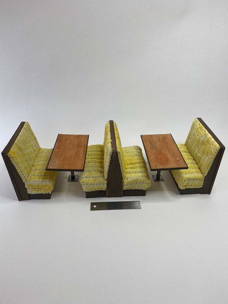 Miniature Diner Booth Diner Booth Replica Diner Booth Diorama Scale ...