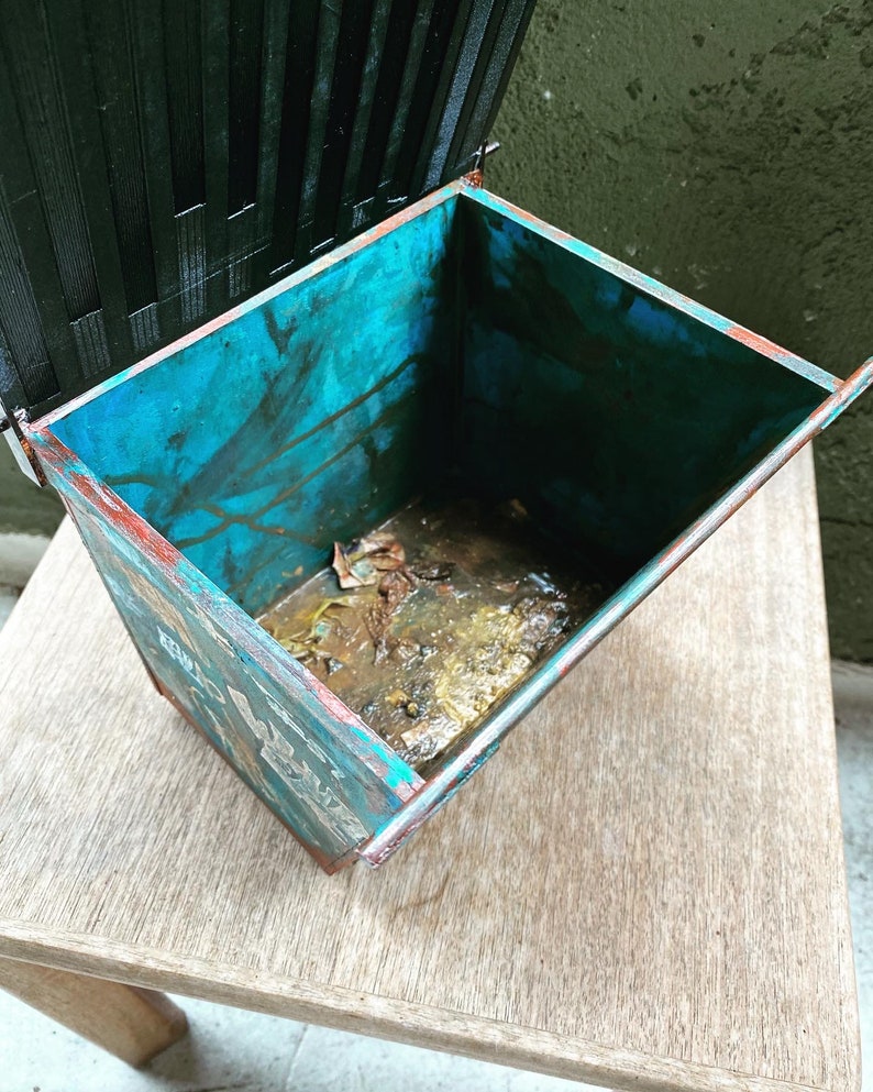 Miniature Dumpster Desktop Dumpster 1:12 Scale Rolloff Dumpster Dab ...