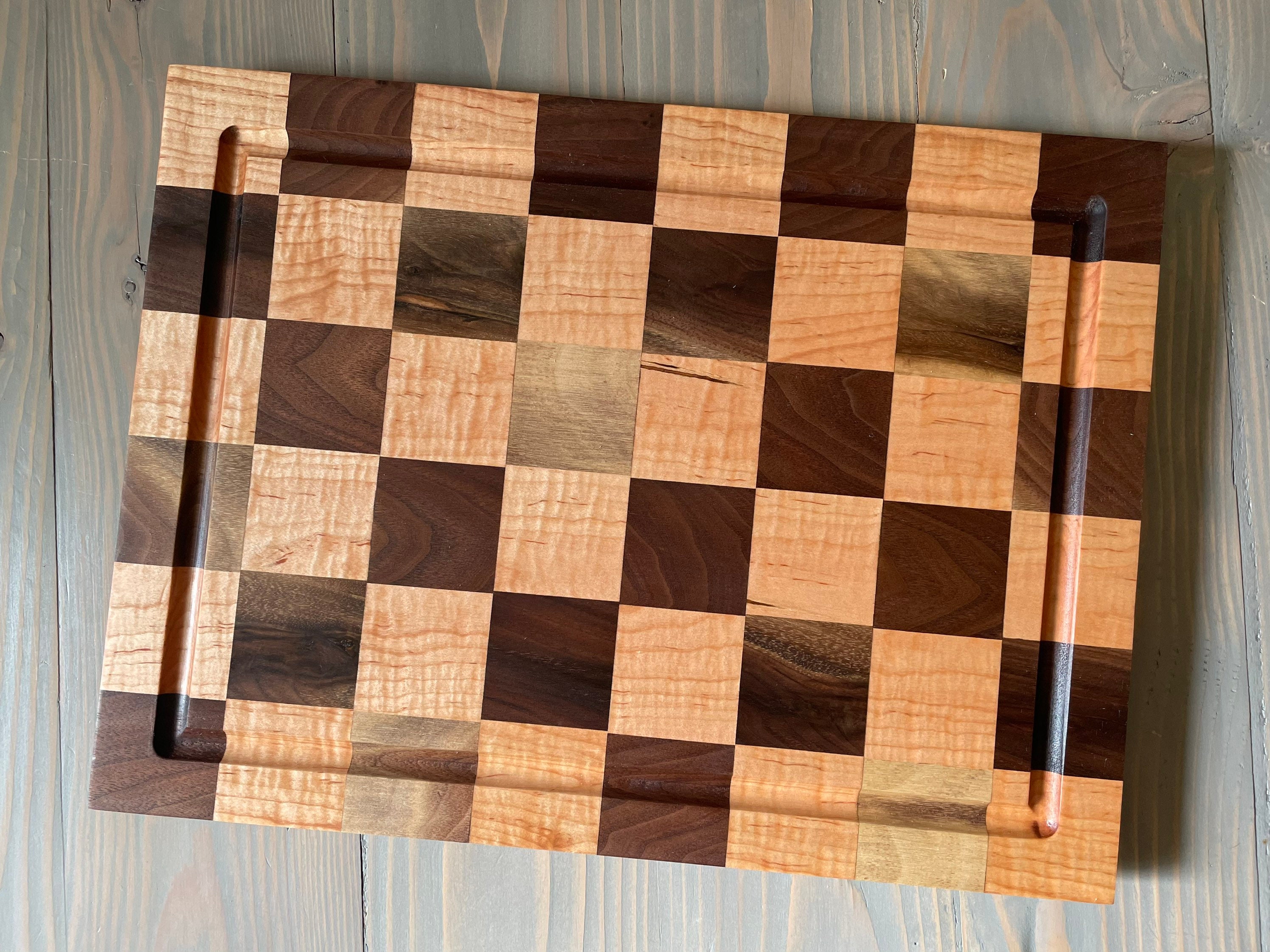 Handmade Checkered Cutting Board/Charcuterie Board Home & Living ...