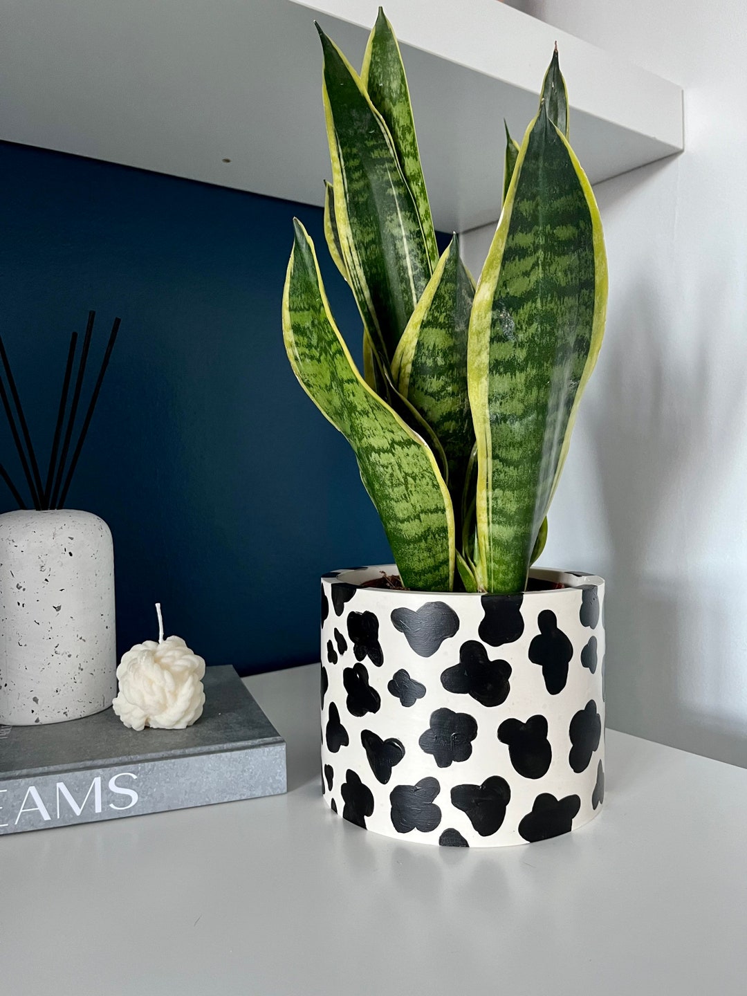 Cow Print Plant Pot/ Indoor Plant Pot/ Cow Print/ Home Decor/ Gifts for ...