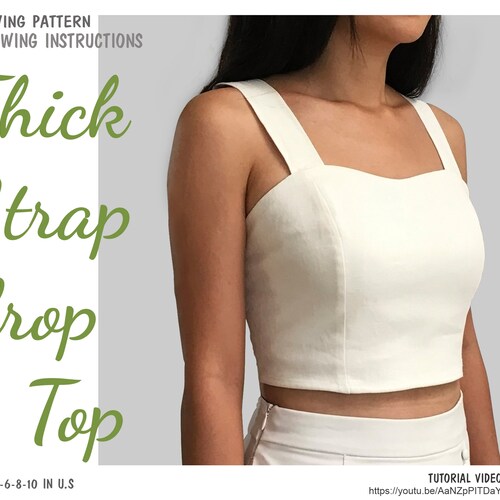 Halter Crop Top Pattern Instant Download Sewing Pattern PDF - Etsy