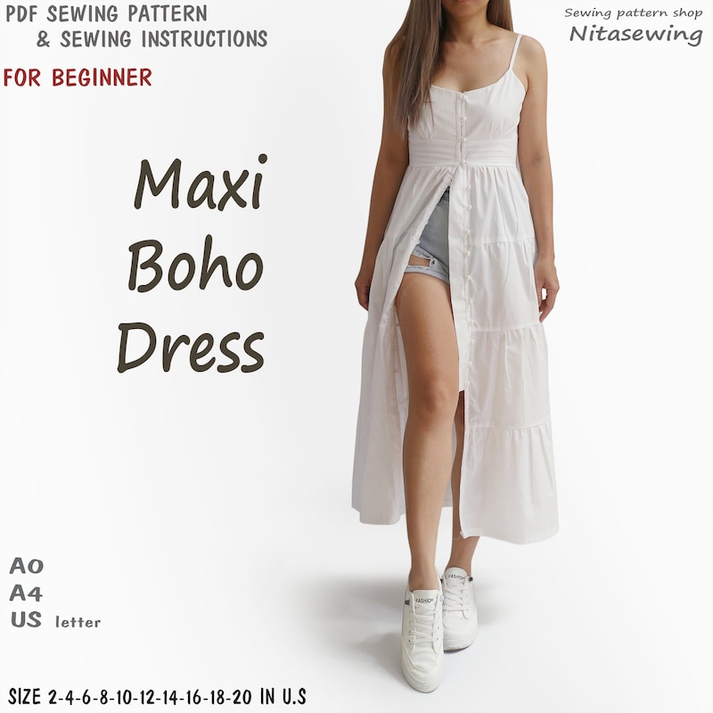 Gauze Dress Pattern - Etsy