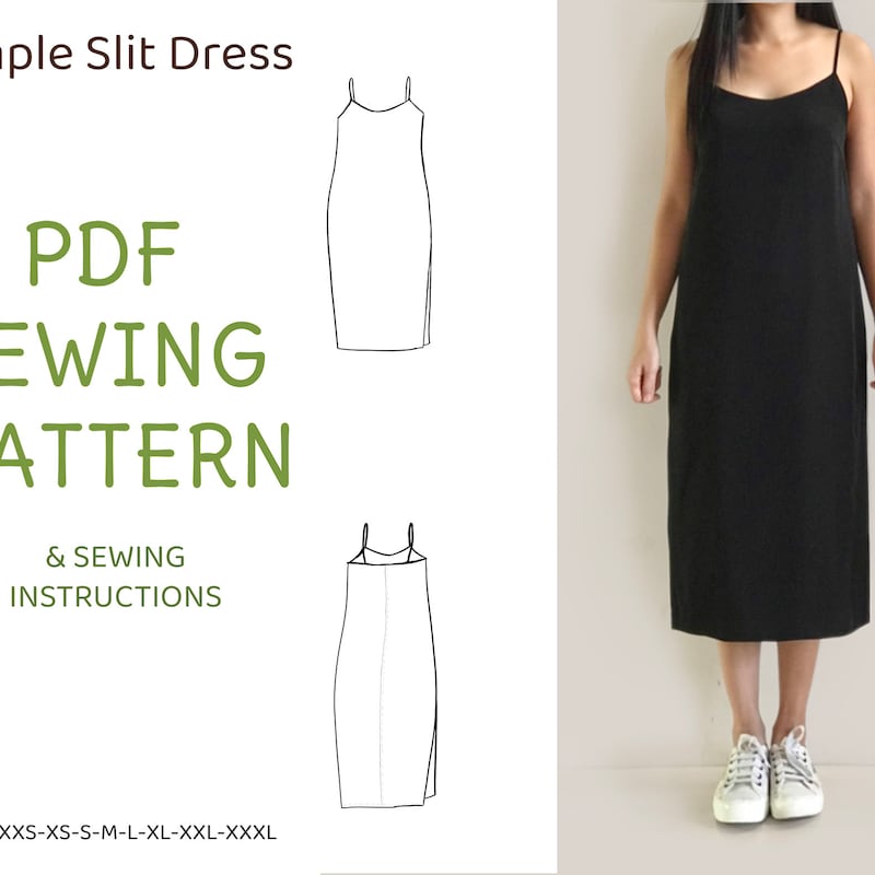 Simple Dress Pattern - Etsy