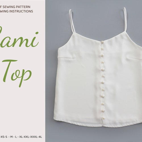 Beginner PDF Linen Cami Top Sewing Pattern Instant Download - Etsy