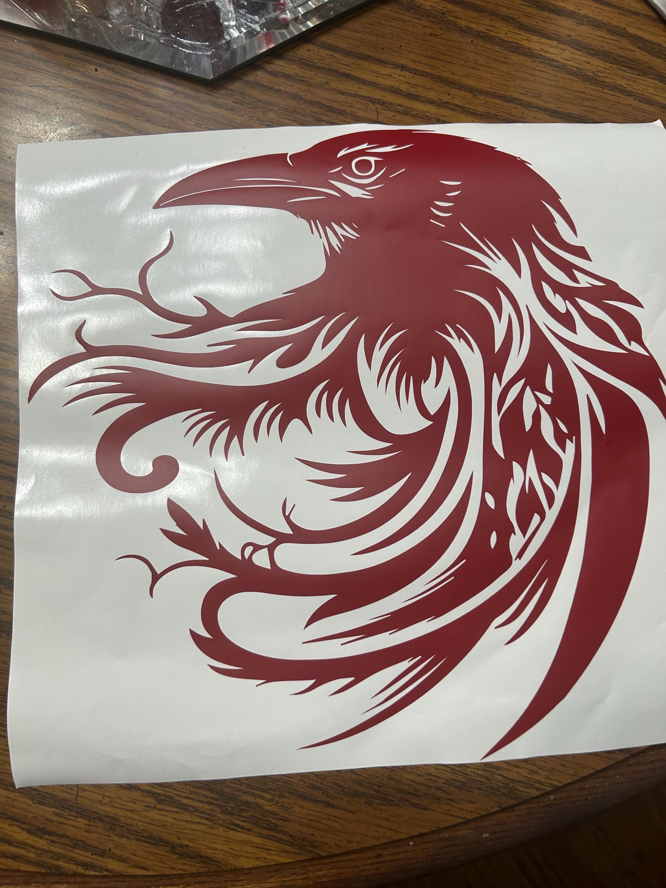 Raven Decal - Etsy