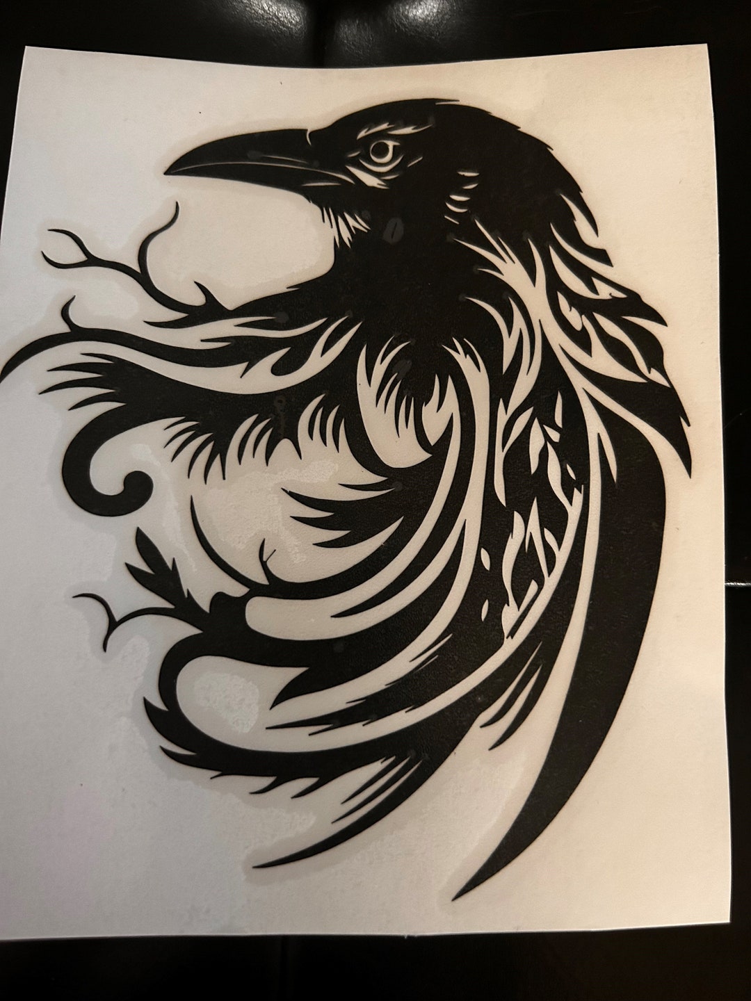 Raven Decal - Etsy