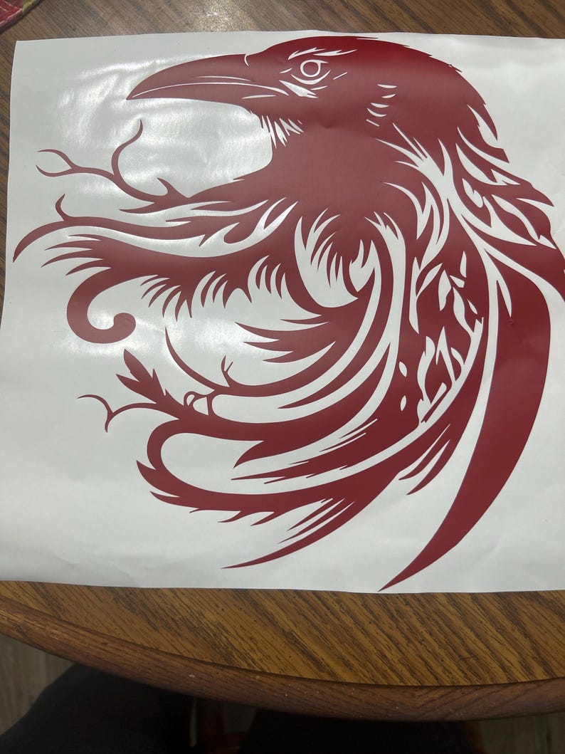 Raven Decal - Etsy