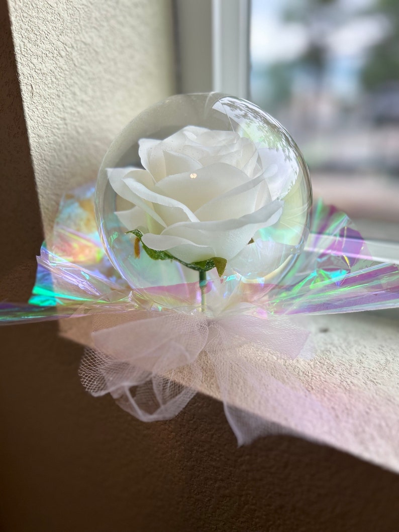 White Rose Globe - Etsy