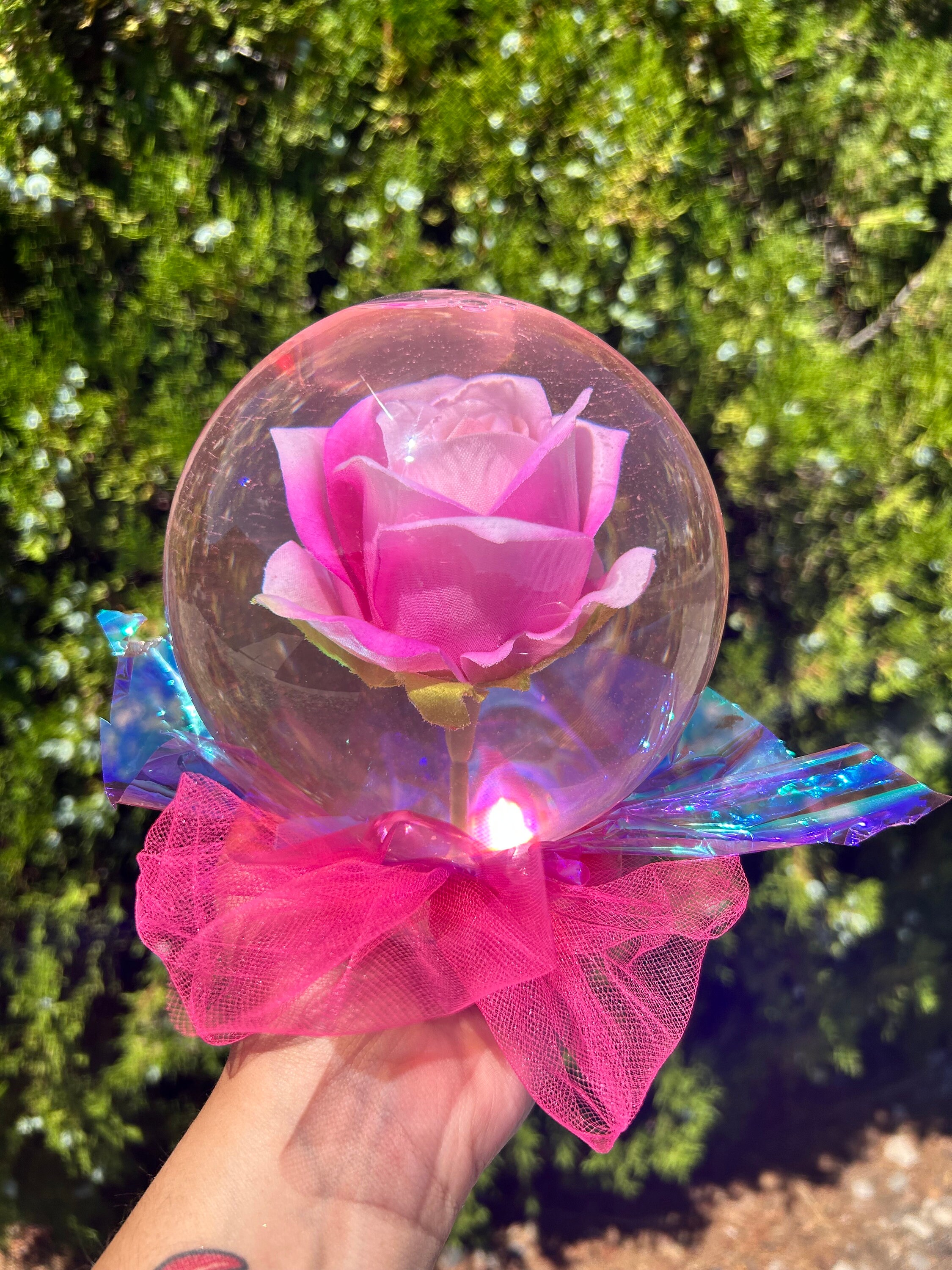 Multi Pink Rose Globe - Etsy