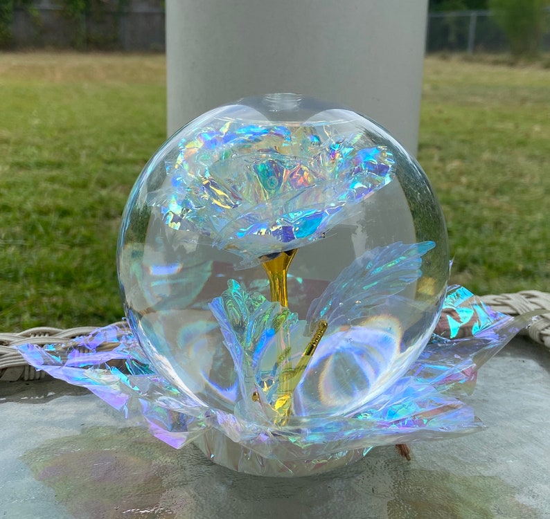 Galaxy Rose Globe - Etsy