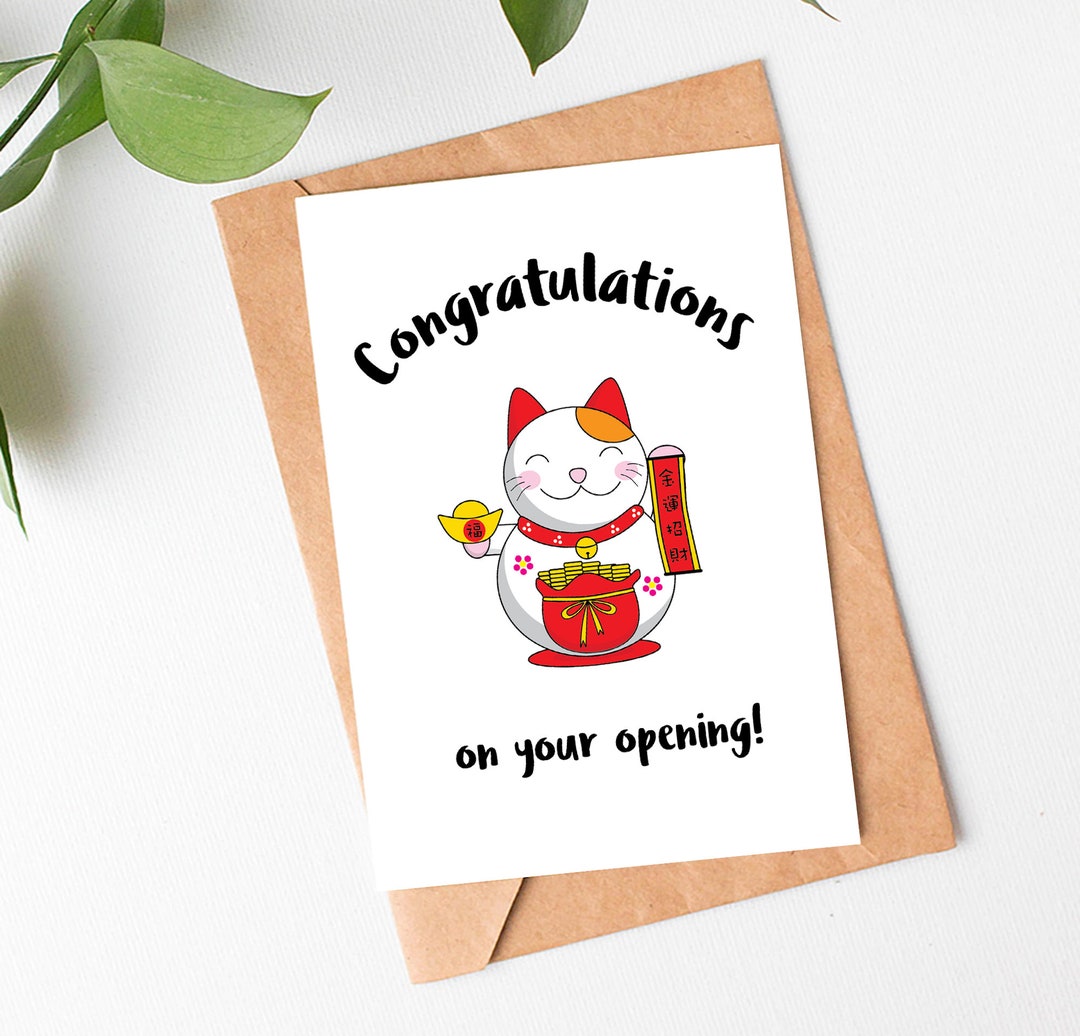 Printable Congratulations on Your Opening Card/ Opening Business ...
