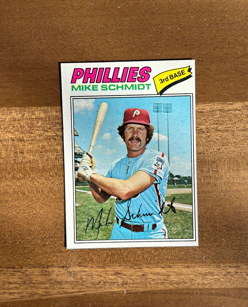 1977 Topps Mike Schmidt Card No 140 - Mint Condition - Philadelphia ...